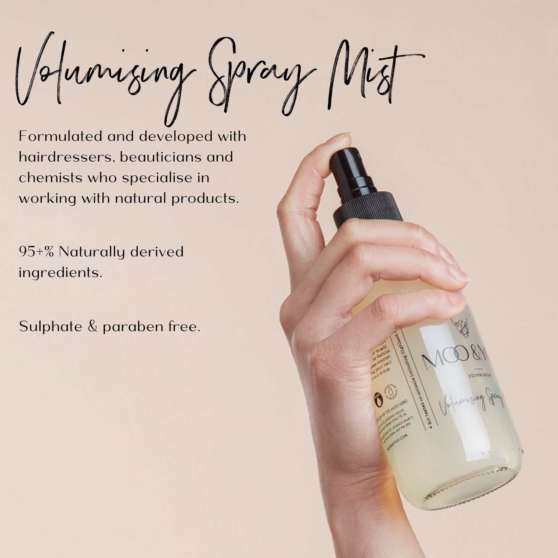 Volumising Spray Mist | Boost Volume for Fine or Flat Hair – Moo & Yoo